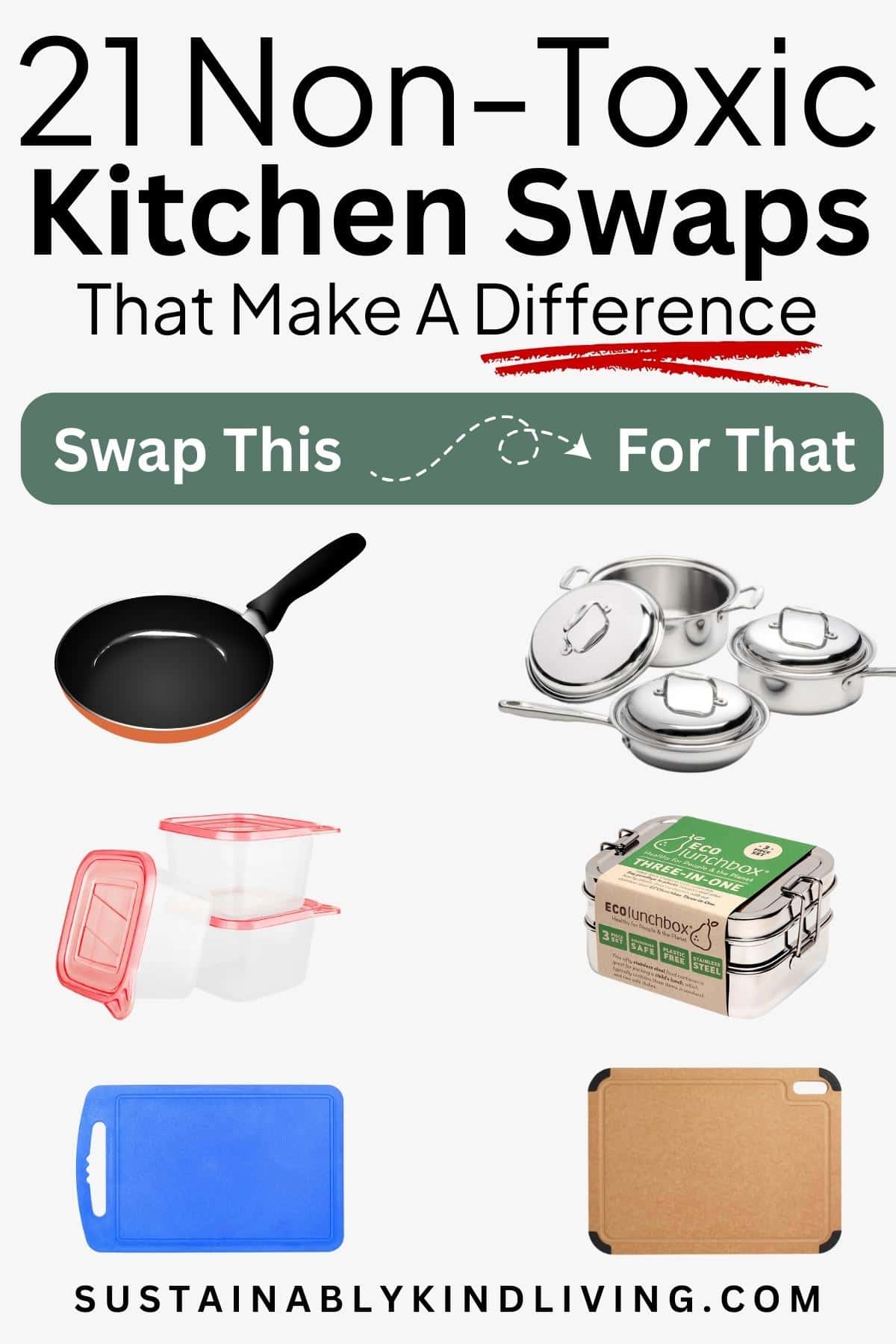 21 Easy Non-Toxic Swaps For Your Kitchen | 2026 Edition - Sustainably ...